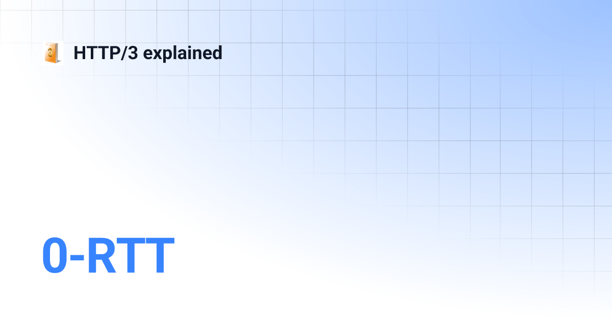 0-RTT | HTTP/3 explained