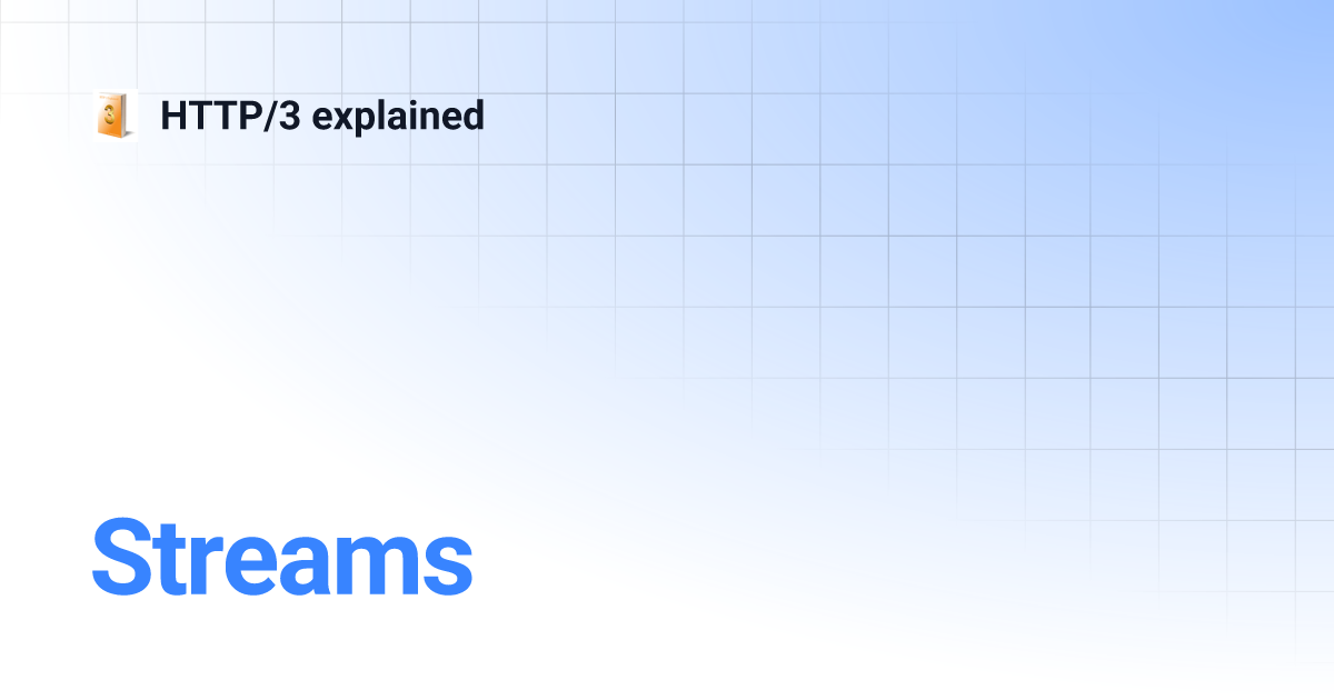 Streams | HTTP/3 explained