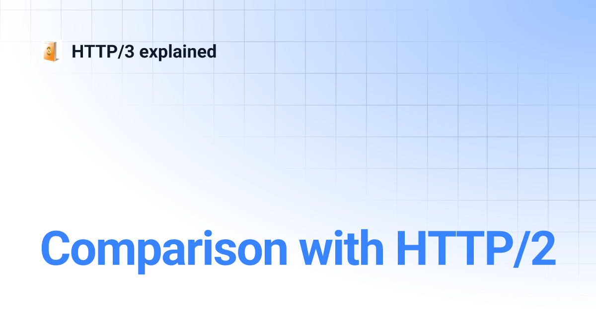 Comparison with HTTP/2 | HTTP/3 explained