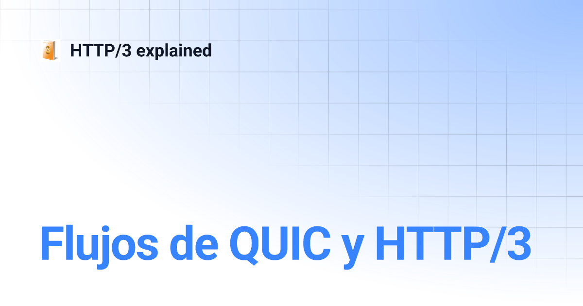 Flujos de QUIC y HTTP/3 | HTTP/3 explained